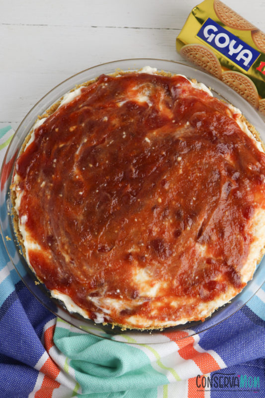 No-Bake Guava Cheesecake with Maria cookies Crust
