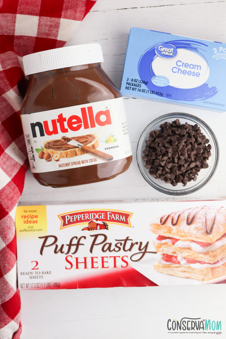 Nutella Puff Pastry Braid - ConservaMom