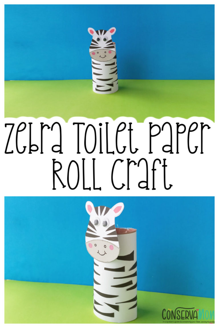 Zebra Toilet Paper Roll Craft - ConservaMom