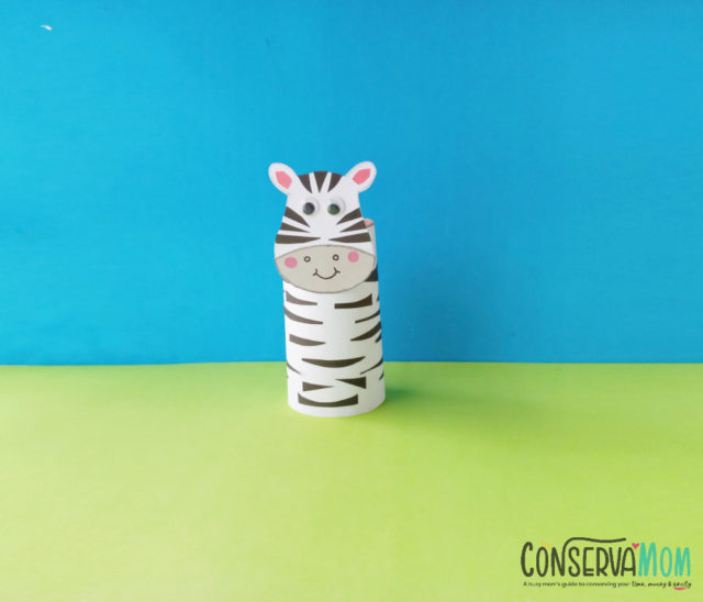 Zebra Toilet Paper Roll Craft - ConservaMom