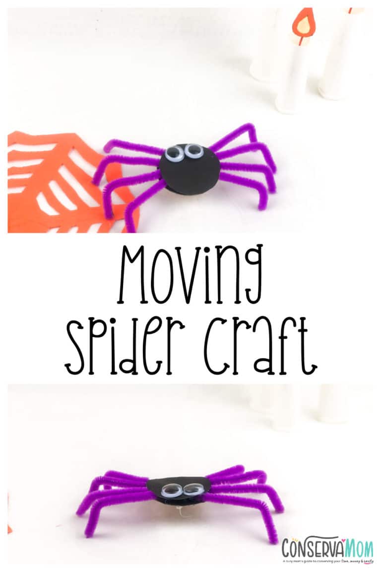 Easy Moving Spider Craft - ConservaMom