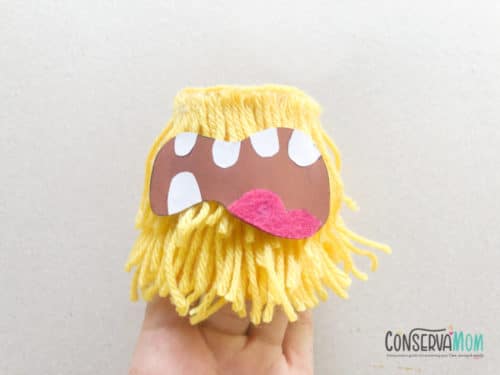 3 Eyed Monster Halloween Monster craft - ConservaMom