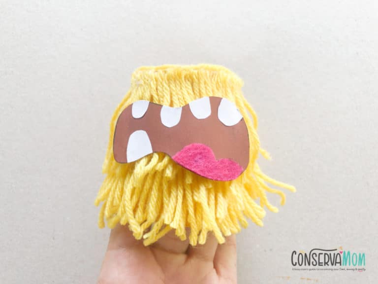 3 Eyed Monster Halloween Monster craft - ConservaMom