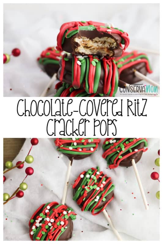 Chocolate-Covered Ritz Cracker Pops - ConservaMom