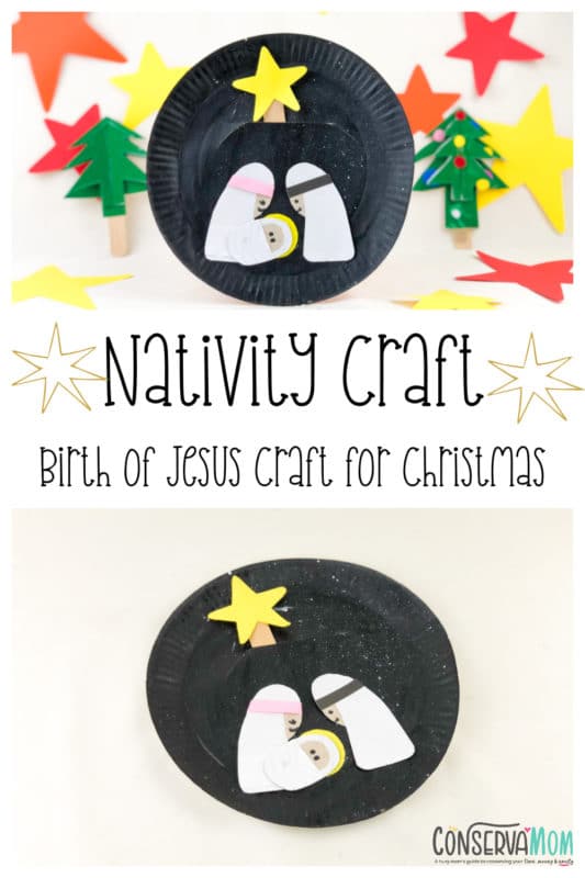 Nativity Craft-Birth of Jesus Craft for Christmas - ConservaMom