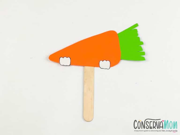 Movable Easter Bunny Craft with Template - ConservaMom