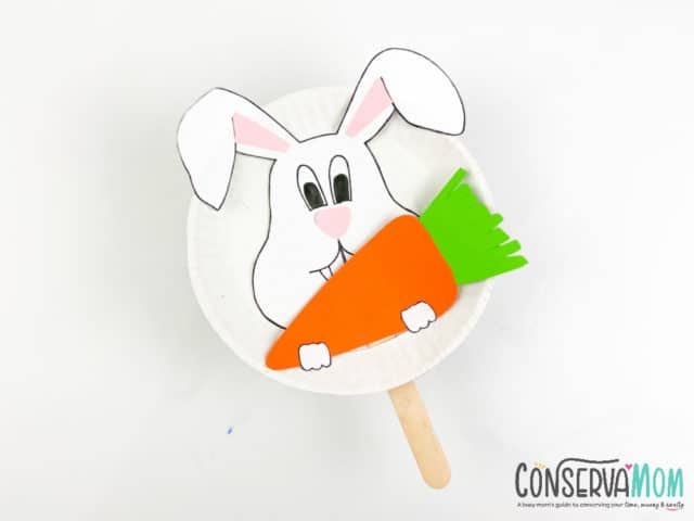 Movable Easter Bunny Craft with Template - ConservaMom