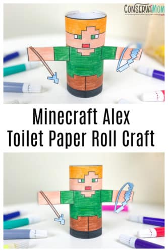 Alex from Minecraft Craft for kids - ConservaMom