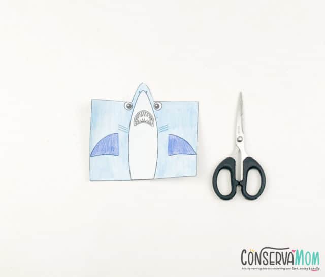 Toilet paper roll Shark craft for kids - ConservaMom