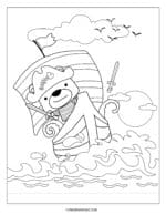 Free Printable Pirate Coloring Pages - ConservaMom