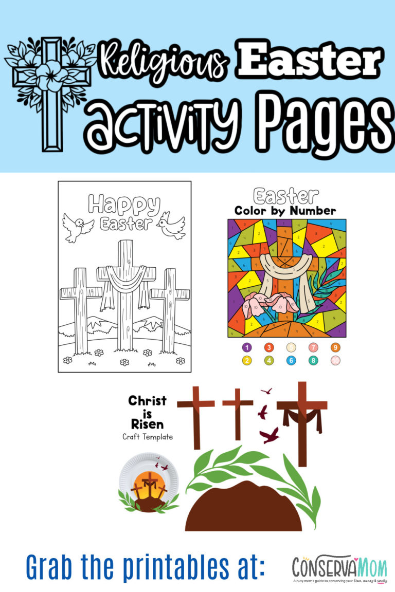 Religious Easter Activity Pages - ConservaMom
