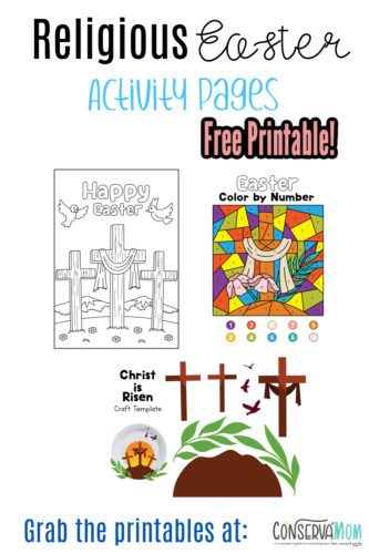 Religious Easter Activity Pages - ConservaMom