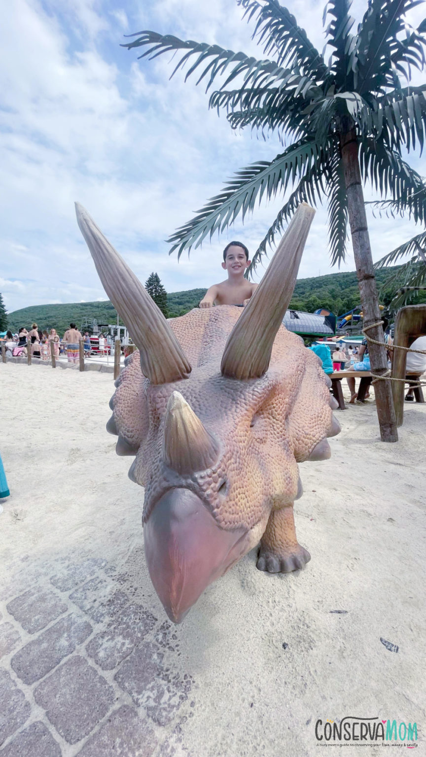 DinoBeach at Camelbeach Outdoor Waterpark at Camelback Resort - ConservaMom