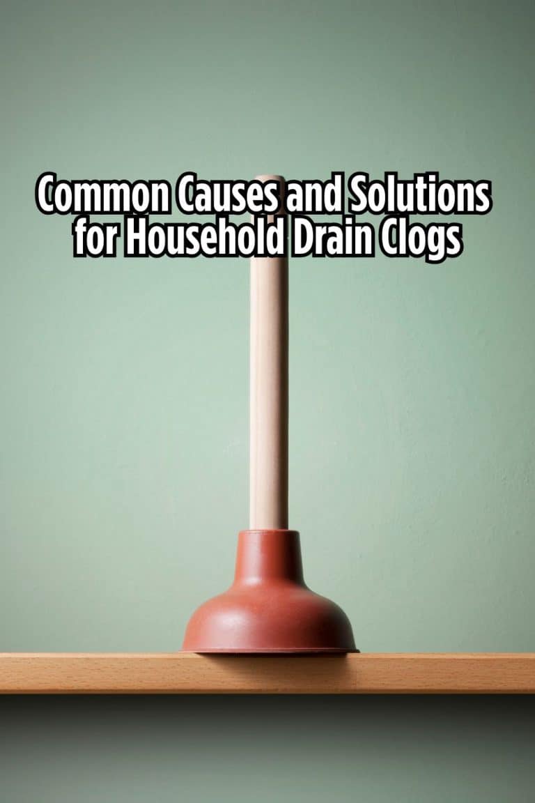 Common Causes and Solutions for Household Drain Clogs - ConservaMom