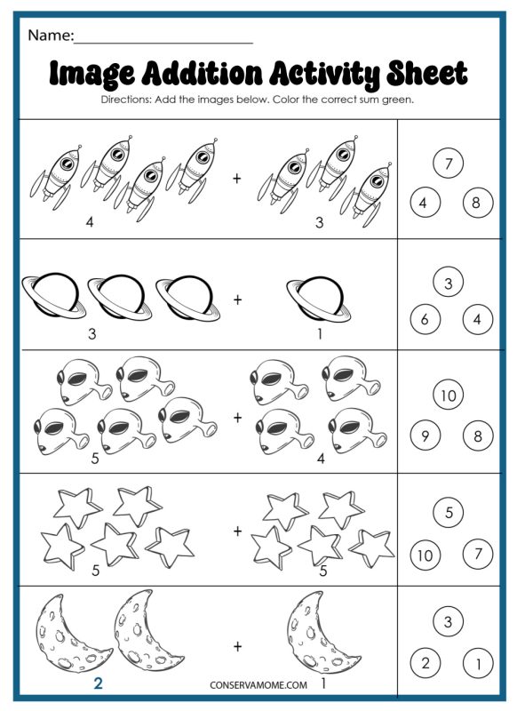 Free Printable Space Activity Pages - ConservaMom