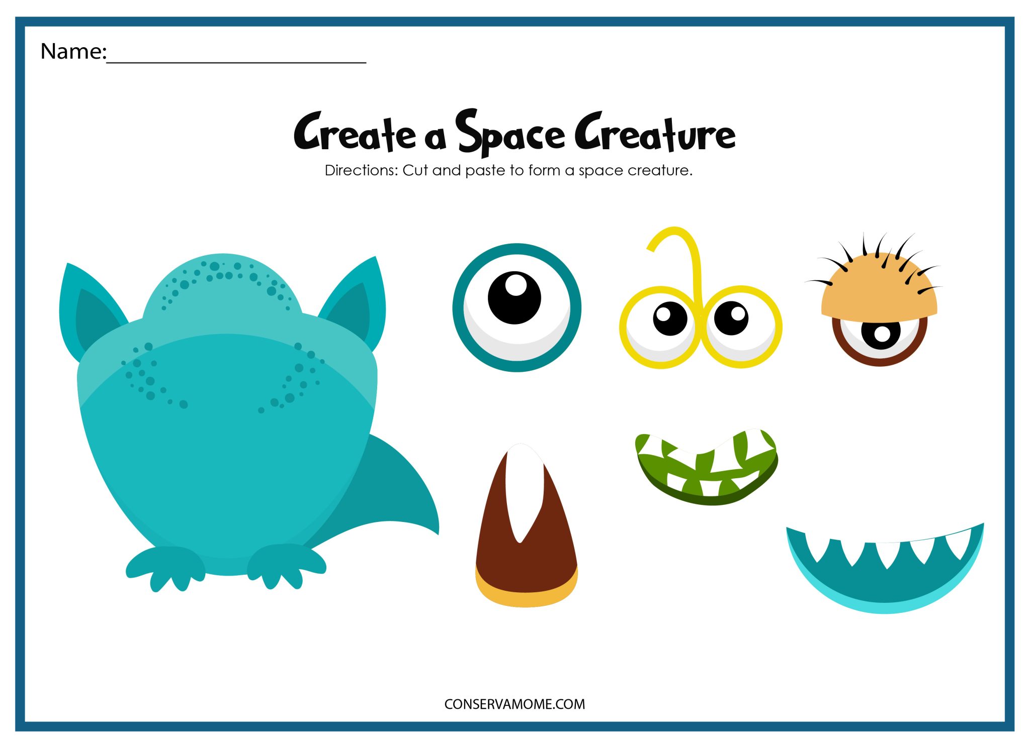 Free Printable Space Activity Pages - ConservaMom