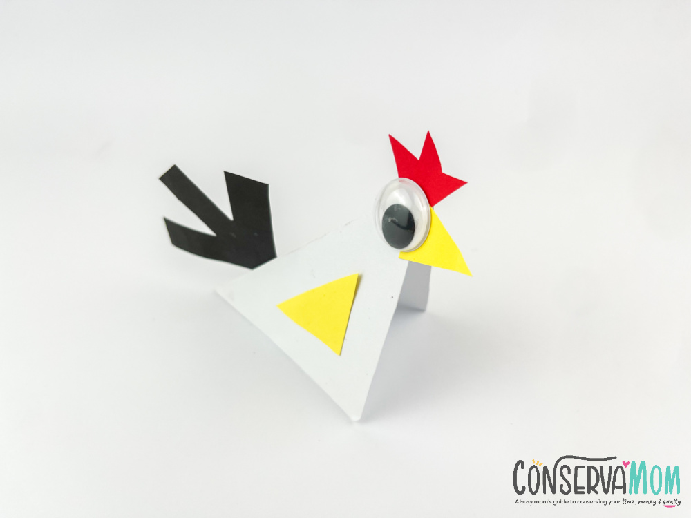 Easy Chicken Craft for Preschool - ConservaMom
