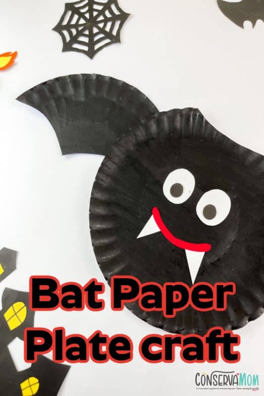 Paper Plate Bat Craft - ConservaMom