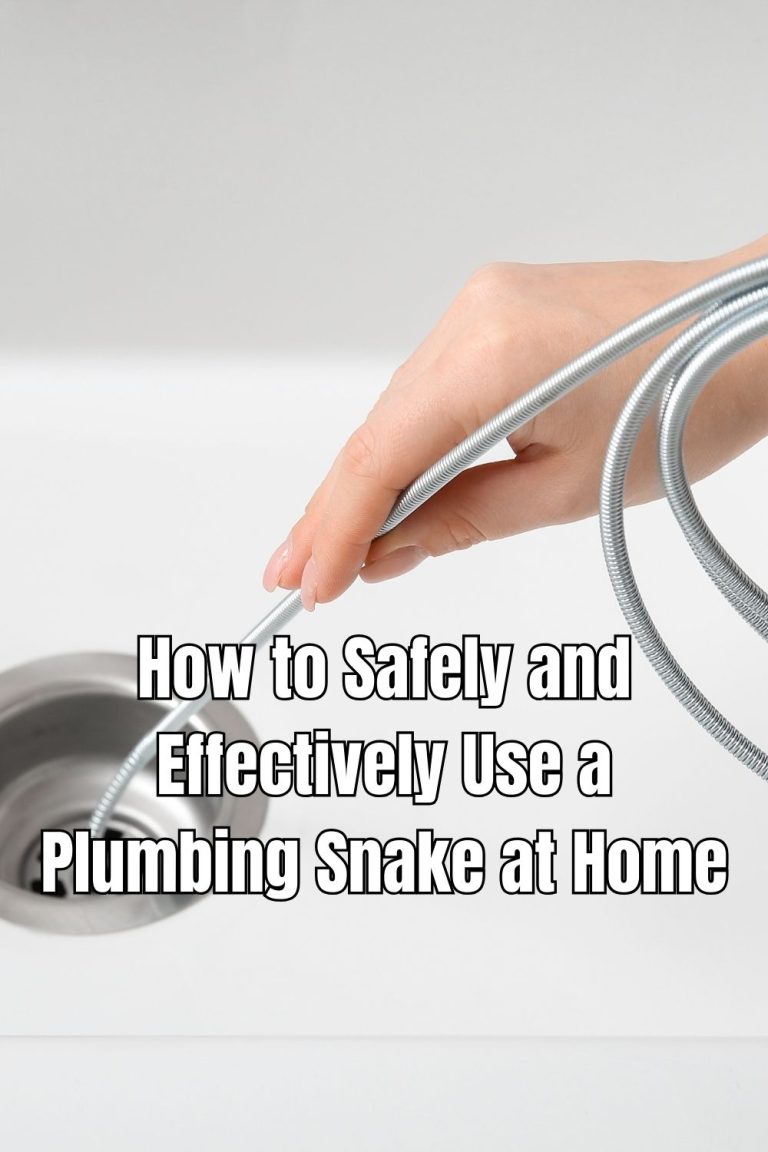 How to Safely and Effectively Use a Plumbing Snake at Home - ConservaMom