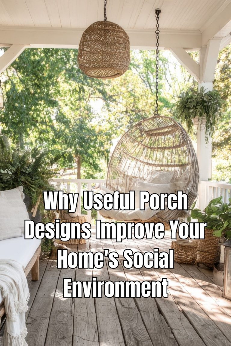 Why Useful Porch Designs Improve Your Home's Social Environment ...