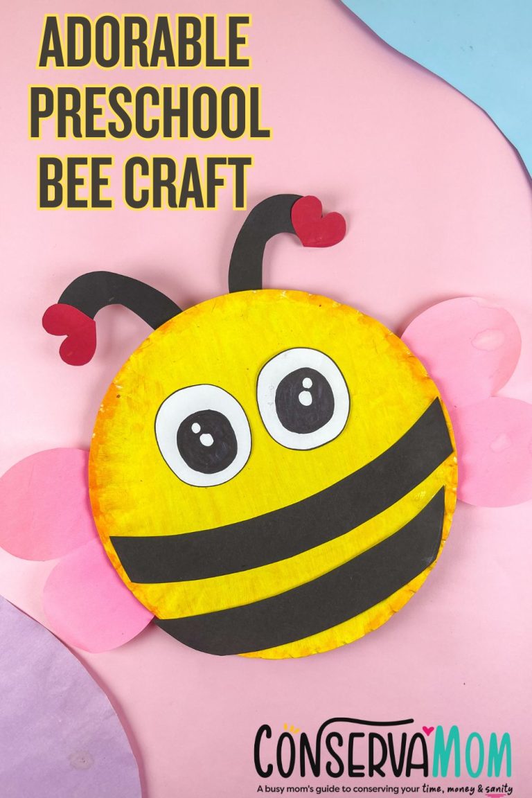 Adorable Bee Craft for Preschool - ConservaMom