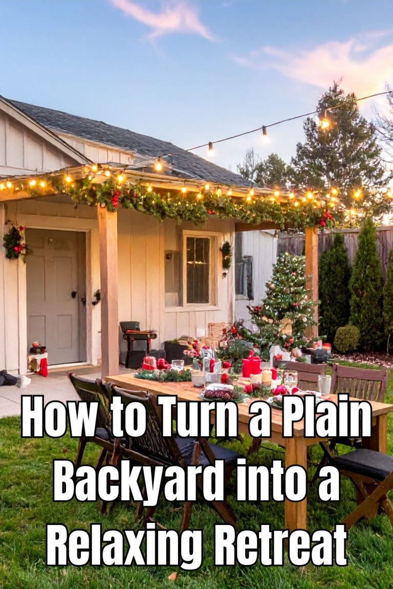 How to Turn a Plain Backyard into a Relaxing Retreat - ConservaMom